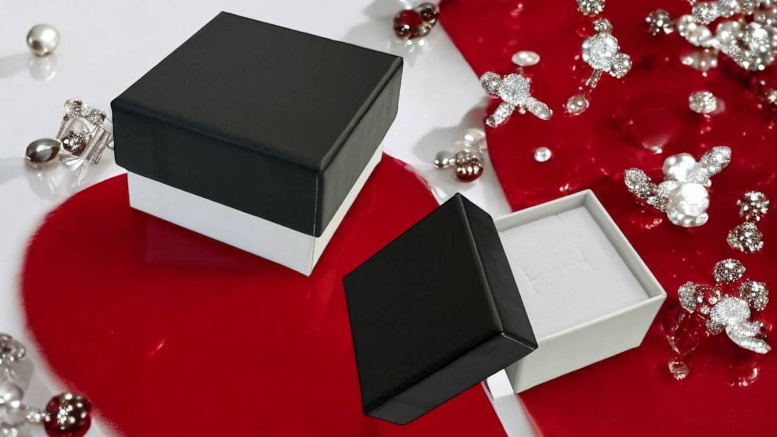 Упаковка крышка дно 5.0 х 5.0 х 3.4 Черная