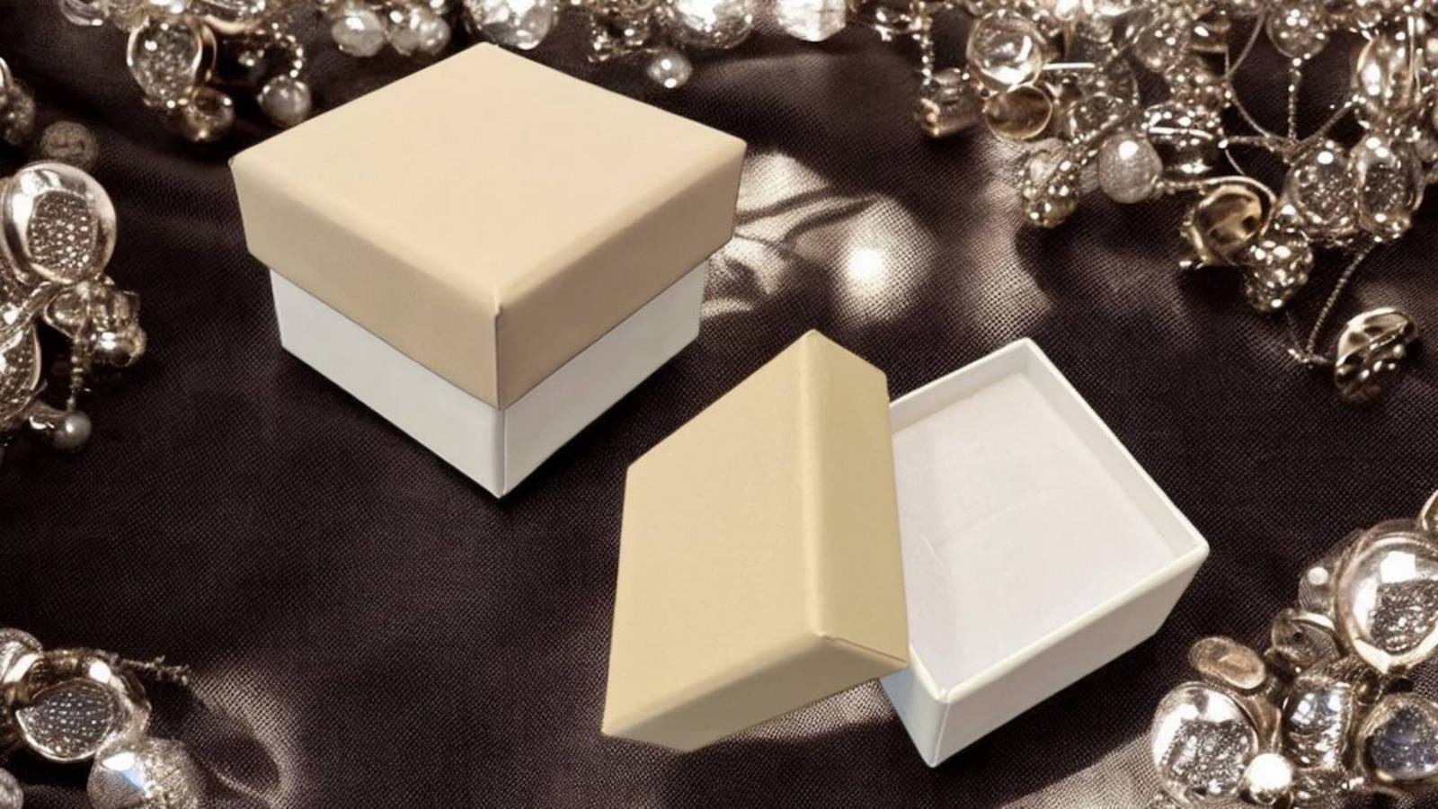 Упаковка крышка дно 5.0 х 5.0 х 3.4 Песочная