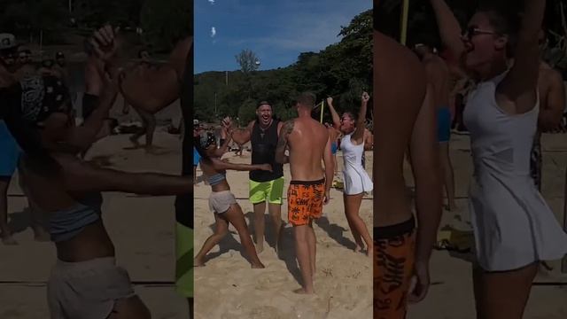 Волейбольный турнир, на пляже Най-Харн #thailand #phuket #красиводелайкрасивобудет