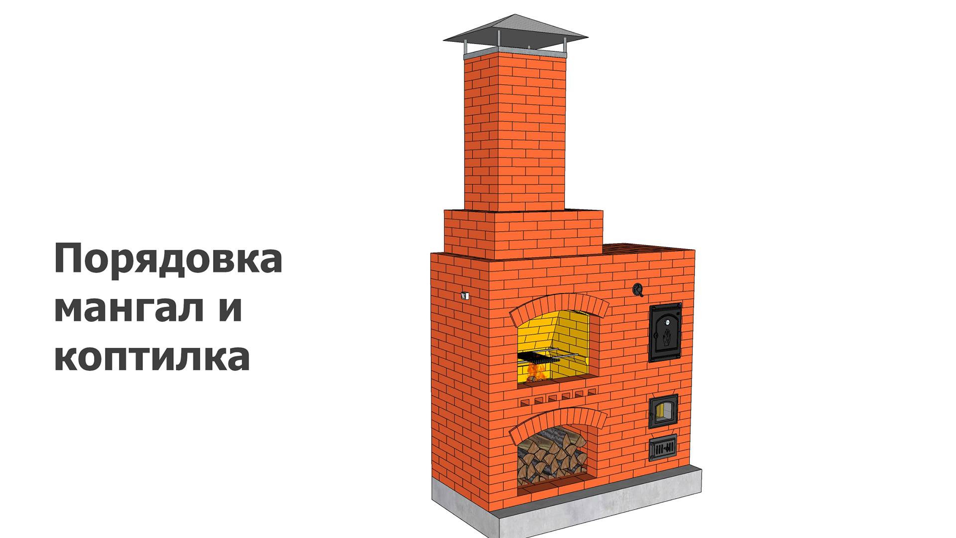 Порядовка мангал и коптилка