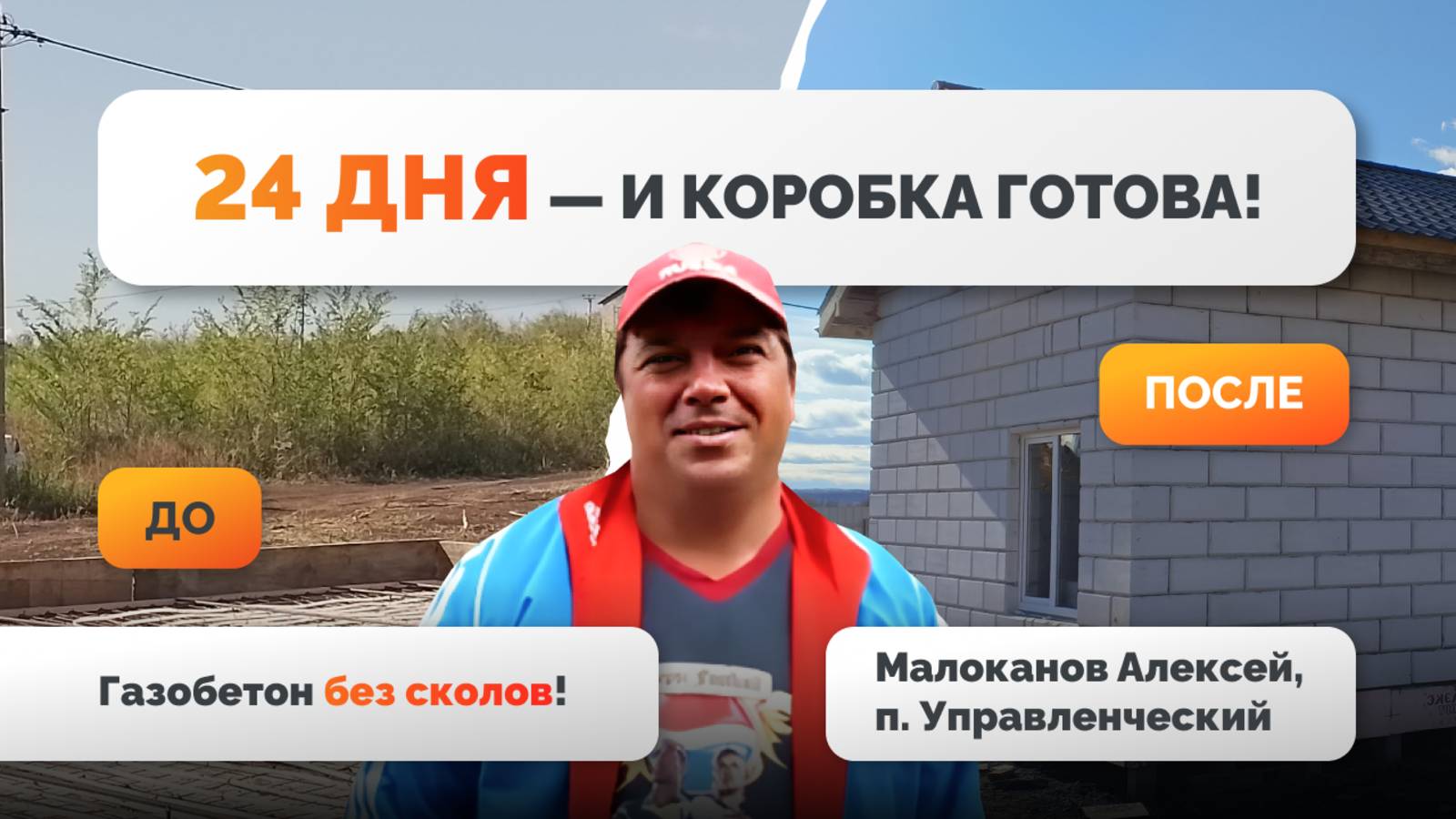 Газобетон + монолитная плита = дом за 24 дня. Личный опыт Малоканова Алексея из п. Управленческий