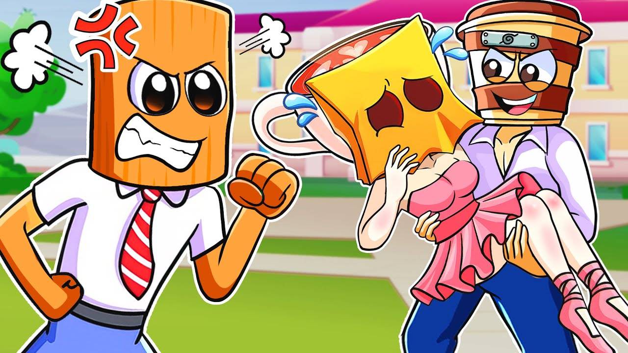 ТАНГ ТАНГ САХУР ВЛЮБЛЯЕТСЯ В БАЛЕРИНУ КАПУЧЧИНУ, КОТОРАЯ ПРЯЧЕТ ЛИЦО В ШКОЛЕ ?!🎀 | Анимация Спрунки