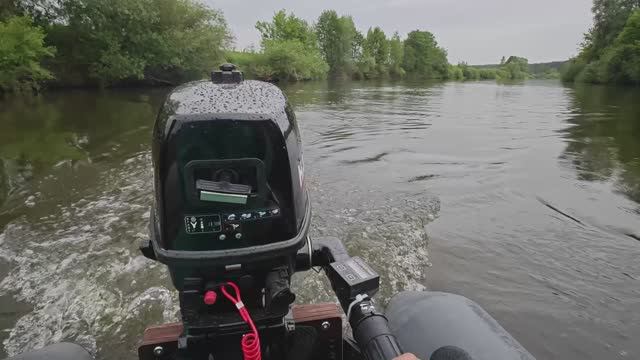 Лодочный Мотор ханкай 6.0 первый пуск на воде