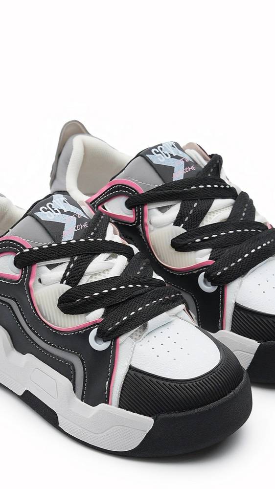 910999.черно-розовый – туфли для девочек - Шаговита-коллекция-ШКОЛА-2025