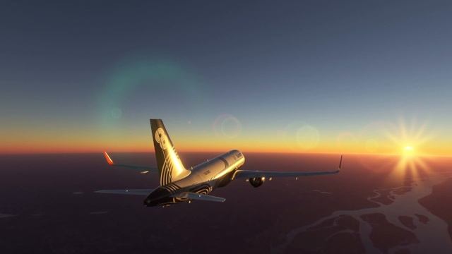 Airbus A320 NEO в MFS2020 UEEE (Yakutsk) - UHBB (Blagoveshchensk)