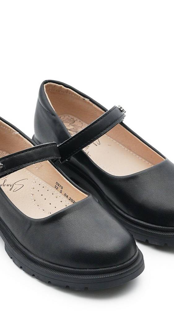 630970.черный – туфли для девочек - Шаговита-коллекция-ШКОЛА-2025