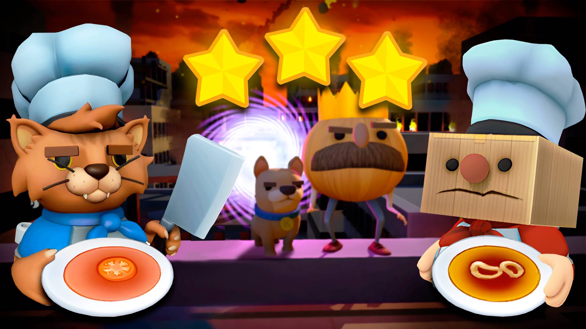 Жарим в Overcooked на 3 звезды (0 - 2-1) (Л)