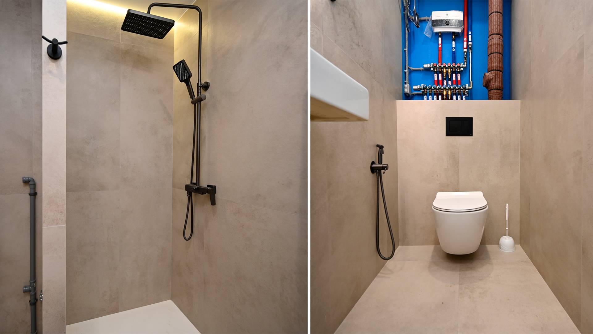 Обзор ремонта раздельного санузла в жилом комплексе 1-й Лермонтовский от 1-го ДСК