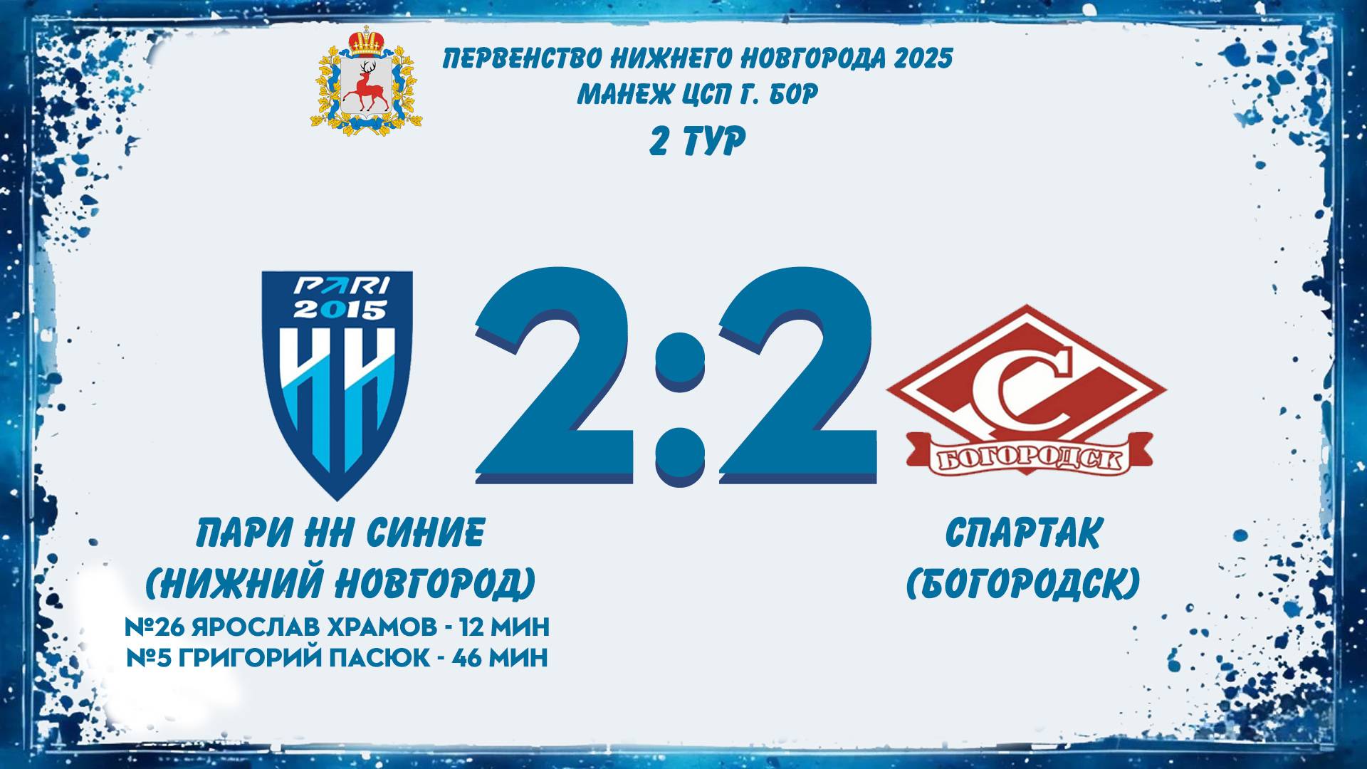Пари НН Синие (Нижний Новгород) - Спартак (Богородск)