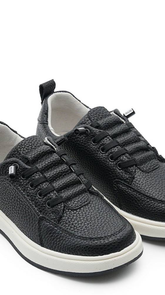 510963.черно-белый - полуботинки для мальчиков - Шаговита-коллекция-ШКОЛА-2025