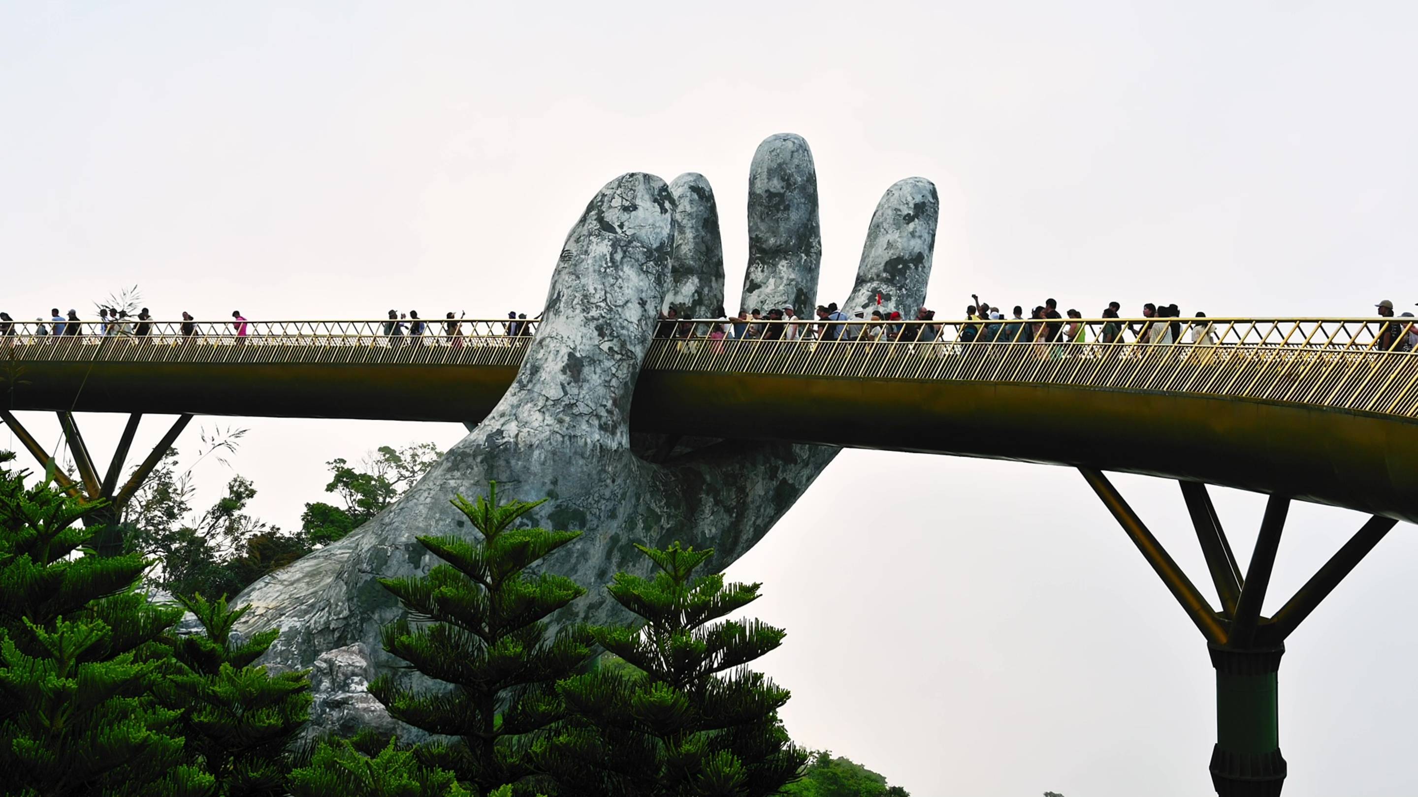 Ba Na Hills - Golden Bridge. Da Nang, Vietnam