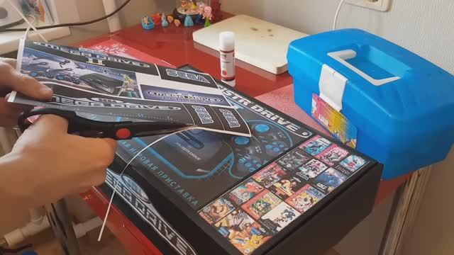 Делаем сами коробку для игровой ретро приставки. Упаковываем коллекцию консолей оформляем картриджи
