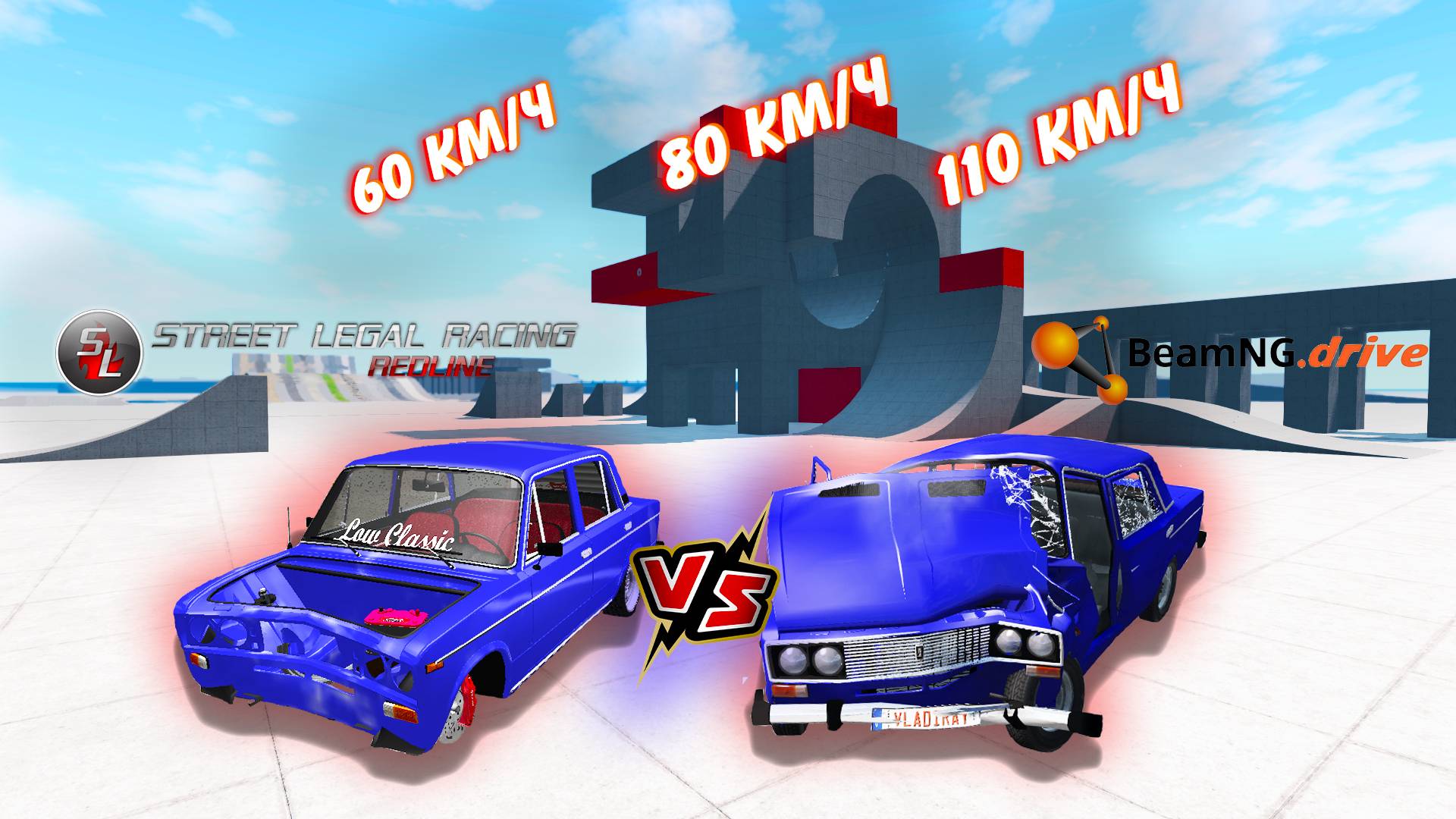 Краш-Тест Ваз 2106 в Street Legal Racing и BeamNG.Drive