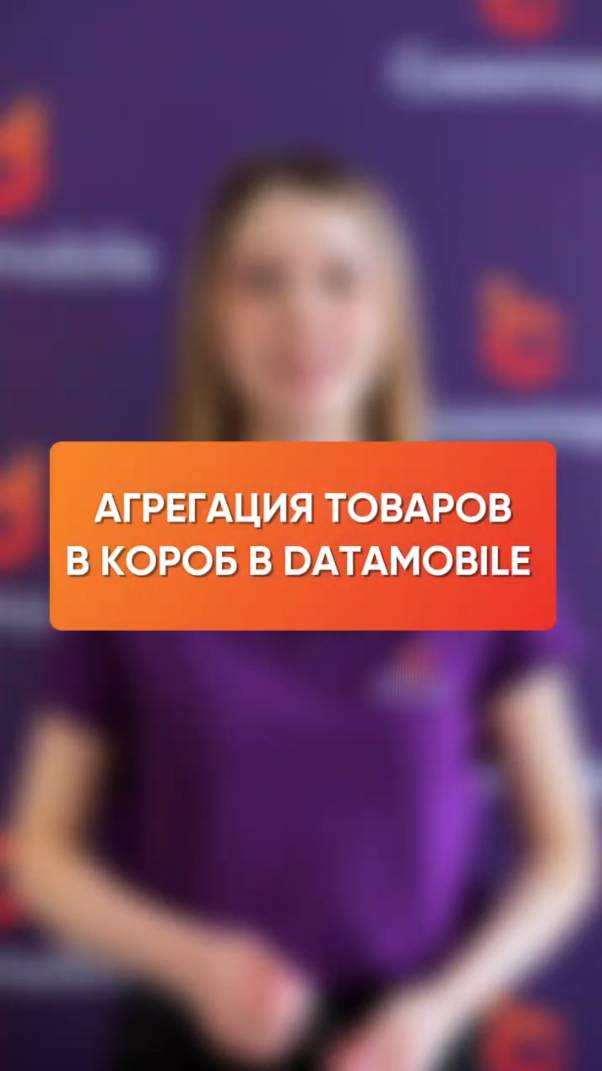 Агрегация товаров в короб с помощью DataMobile