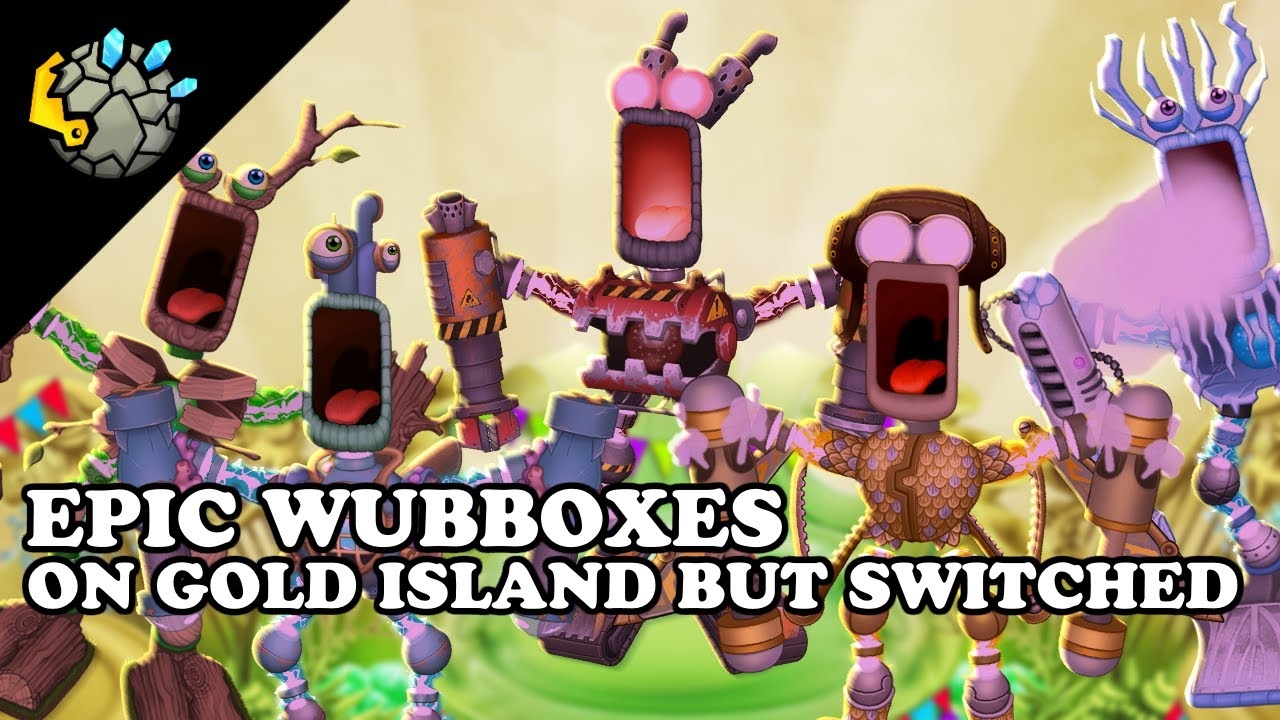 Эпические Коробасы поменялись местами с Эпическим Коробасом на Острове Золота (My Singing Monsters)