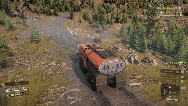 Проскочил тут да там и туда сюда  - Snow Runner - Саяно-Шушенская ГЭС "Осень" #10