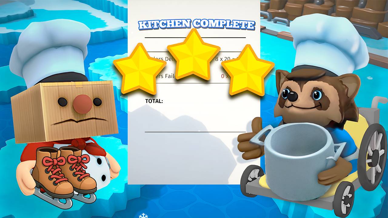 Жарим в Overcooked на 3 звезды (2-2 - 4-1) (Л)