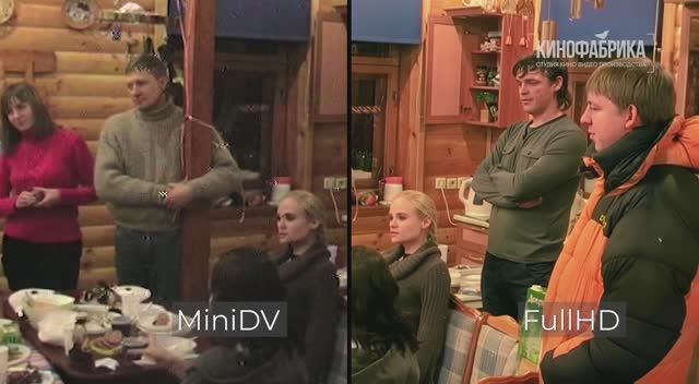 Реставрация старых видео (VHS, DV, Video8) увеличить и улучшить видео бесплатно через нейросеть