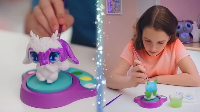 Набор для творчества "Раскрась сказочного питомца" (5 фигурок, вращающаяся платформа с палитрой)