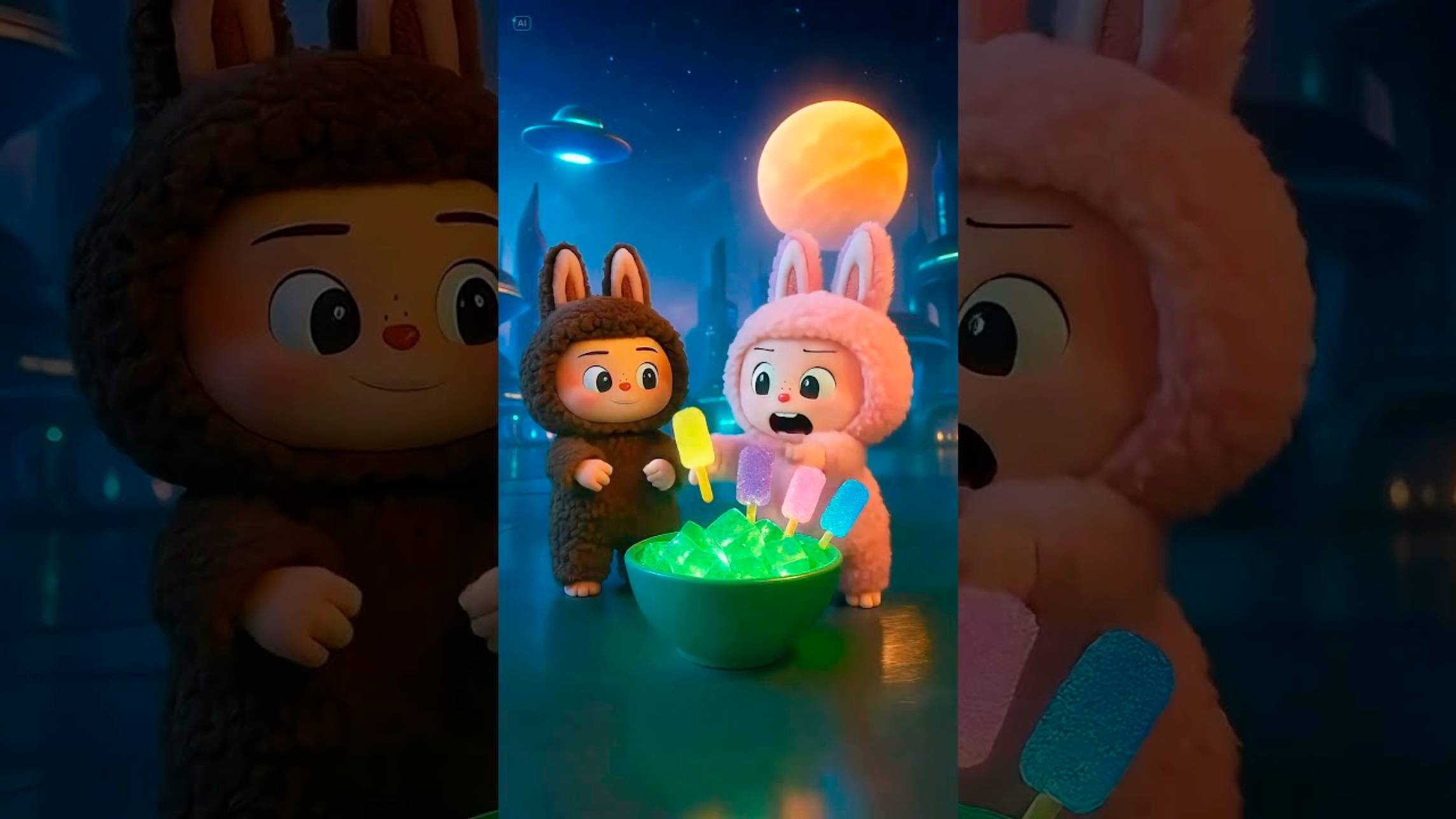 Лабубу мультик | Лабубу пробует еду | Весёлый мультфильм для детей