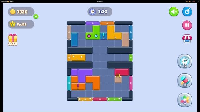 Block Jam или Color Block Jam прохождение Уровень 129