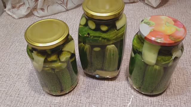 Маринованные огурчики без сахара Вкусные и Хрустящие