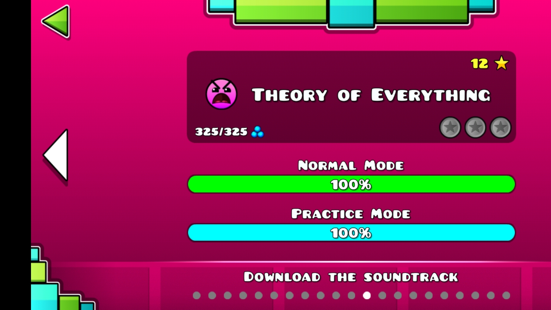 Прошёл theore of everything. Играю в geometry dash Lity.
