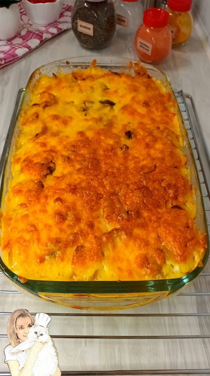 🍦☕Спасение для ленивых-картофельная запеканка!