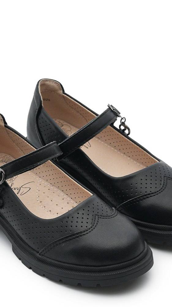 630968.черный – туфли для девочек - Шаговита-коллекция-ШКОЛА-2025
