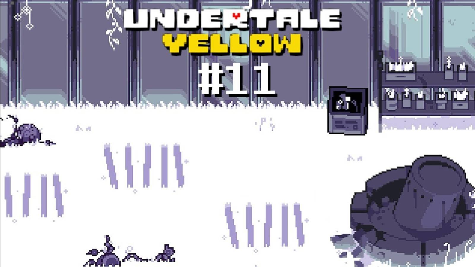 НА БЕЛОМ-БЕЛОМ ПОКРЫВАЛЕ... | Undertale Yellow #11