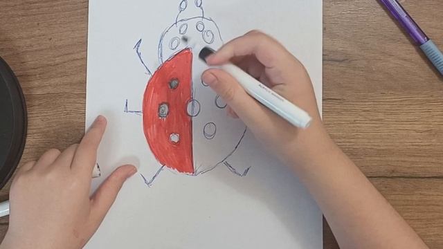Рисуем божью коровку 🐞