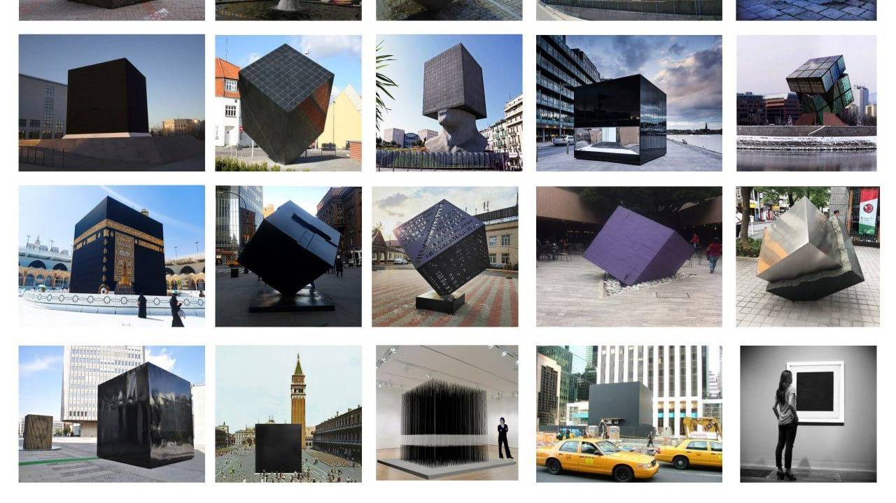 Корабли-ловушки Серых. Чёрные кубы в небе.