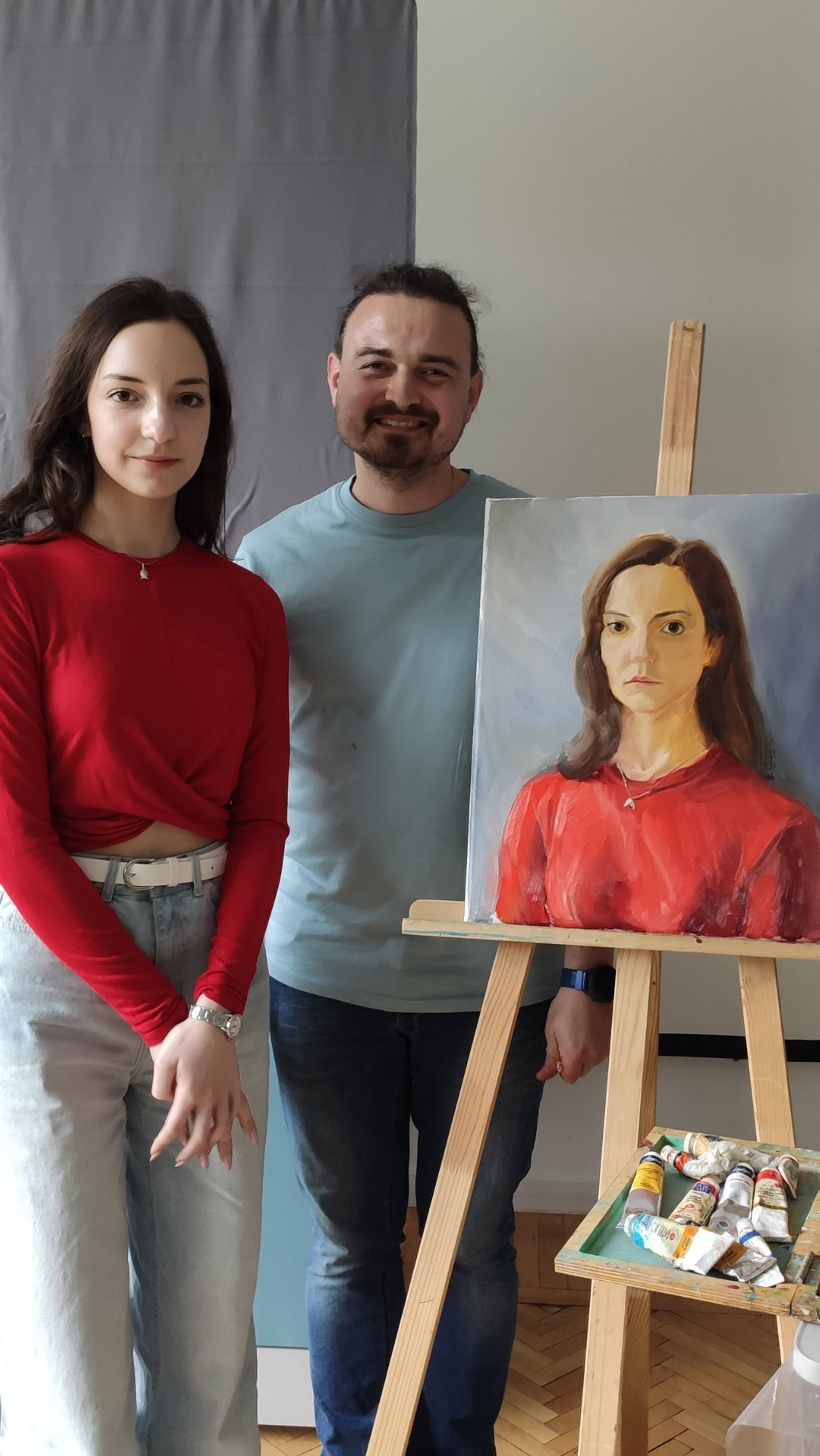 Мастер-класс по портрету от Олега Калитени. Мурманск.