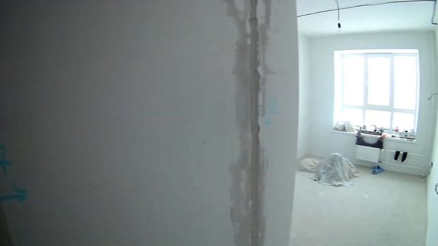 7 серия. Замазка штроб. #жккрылья #барнаул