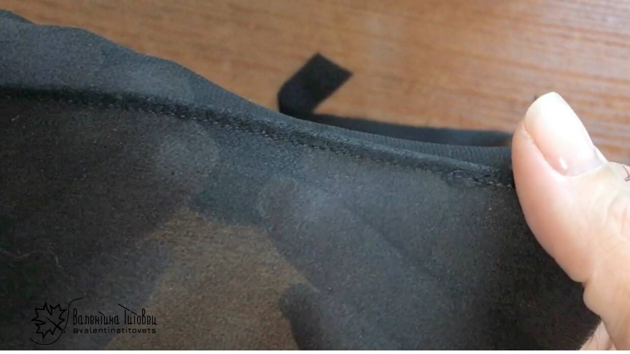 Тончайший закрытый шов на шифоне