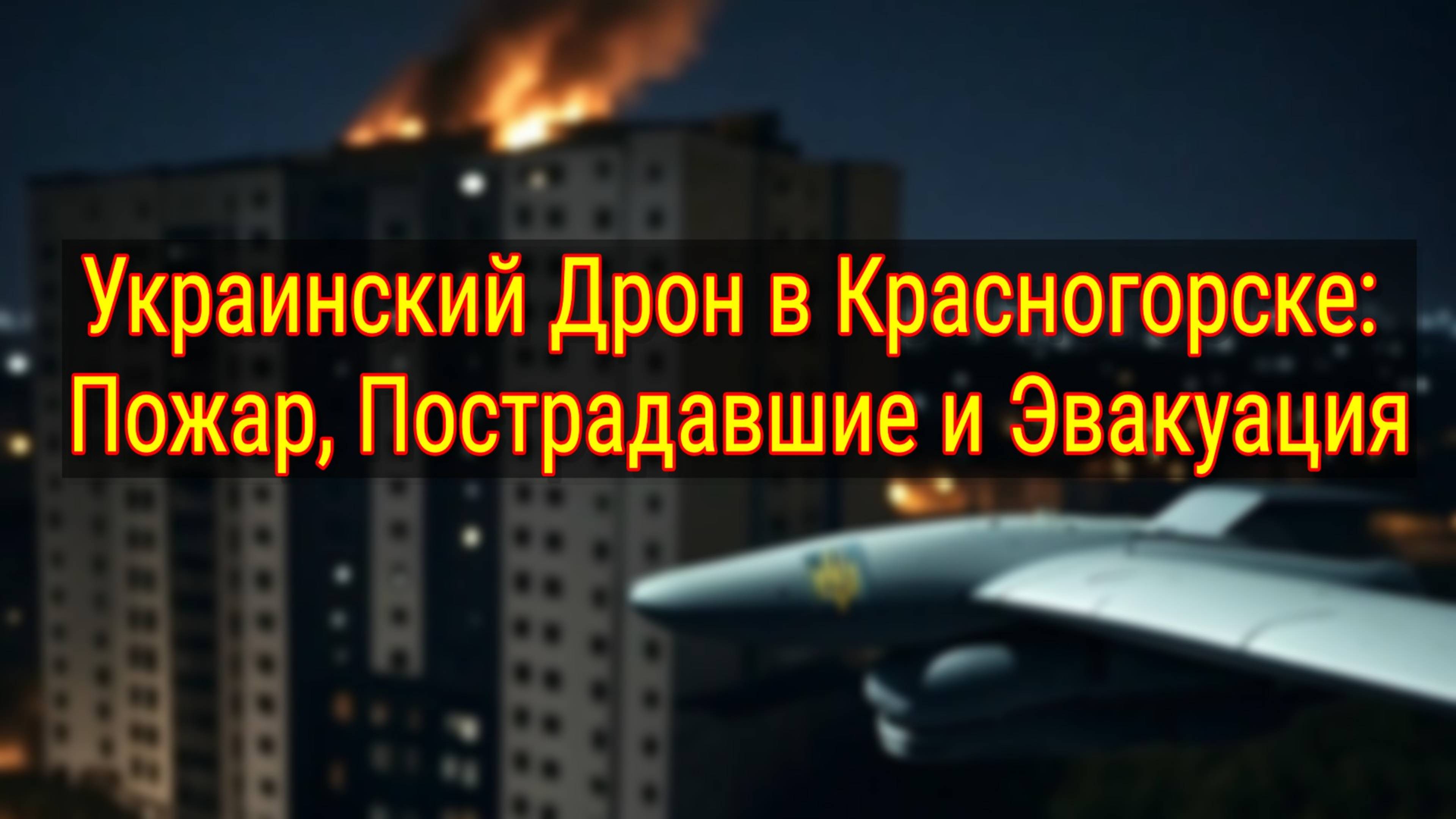 Украинский Дрон в Красногорске: Пожар, Пострадавшие и Эвакуация