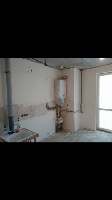 Подготовка стен под обои. Кухня. Ремонт. Сельма. Калининград.