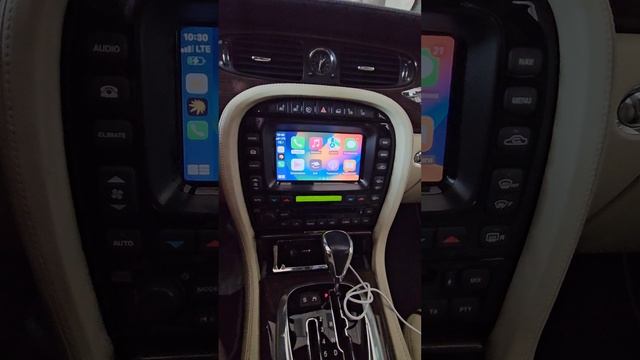 Jaguar XJ 2003 2009 Установка блока CarPlay Android Auto, AUX #automobile #обзор