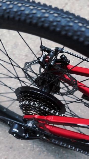 20" Велосипед REBEL RISE RON R6 170, рама алюминий 10, 7ск., MD, red black