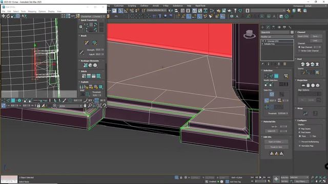 Продолжаем моделировать ноутбук в 3ds max