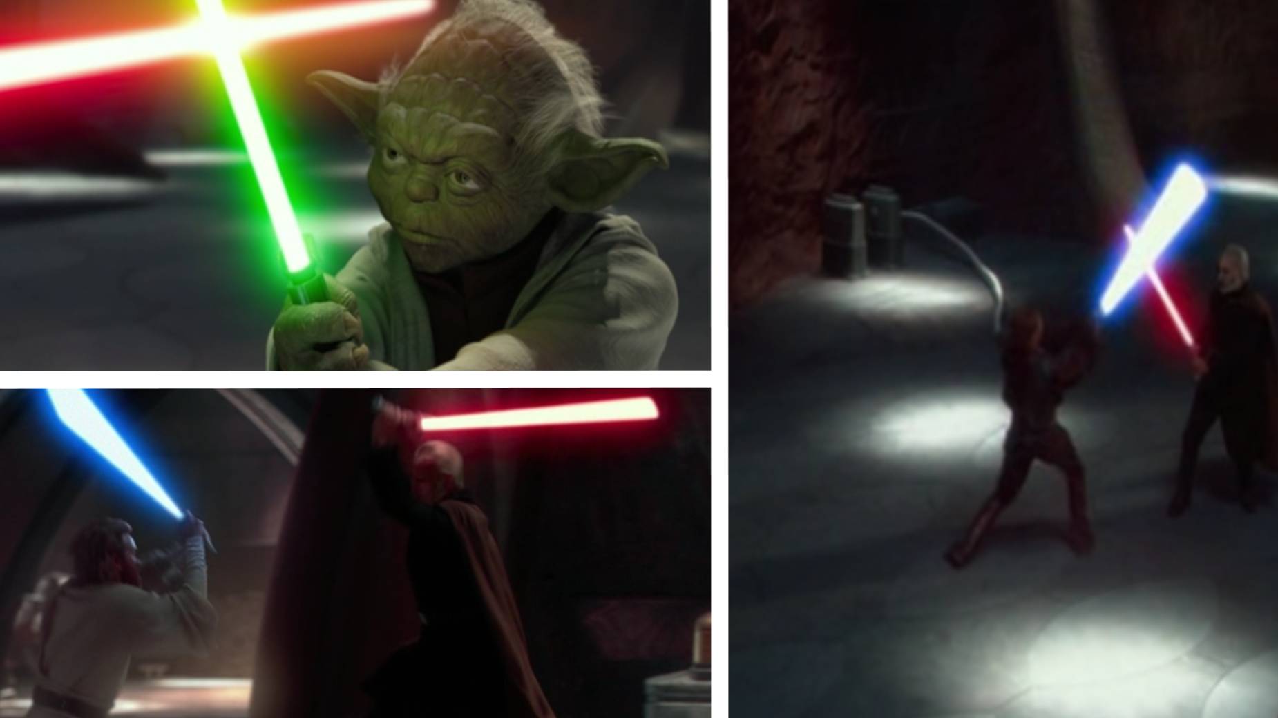 бои на световых мечах во 2 эпизоде звёздных войн