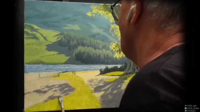 Как нарисовать зелёный пейзаж