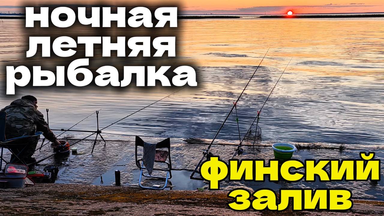Ночная летняя рыбалка. Ловля леща на Финском заливе.