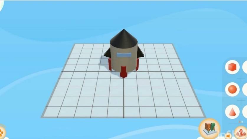 Видеоурок по 3D моделированию объекта "мусорный бак-ракета" в программе для эвм "LigroGame"