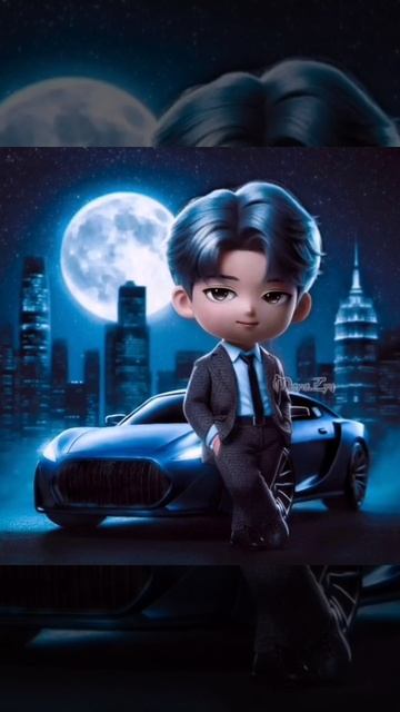 Мой арт в фотошоп (Чиби Намджун) #ART #namjoon #rm #bts_official_bighit #Kpop #Army #edit