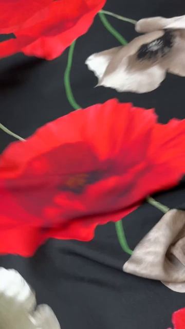 Мимо таких маков не пройти - эффектная вискоза для сарафана