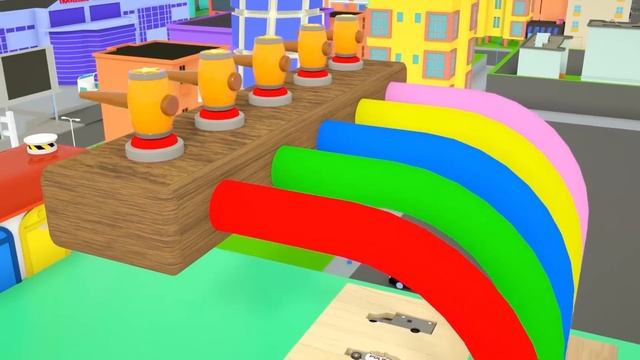 Акулёнок песенки для детей,   🚒 🚓 🚑 Baby songs cute baby toy car