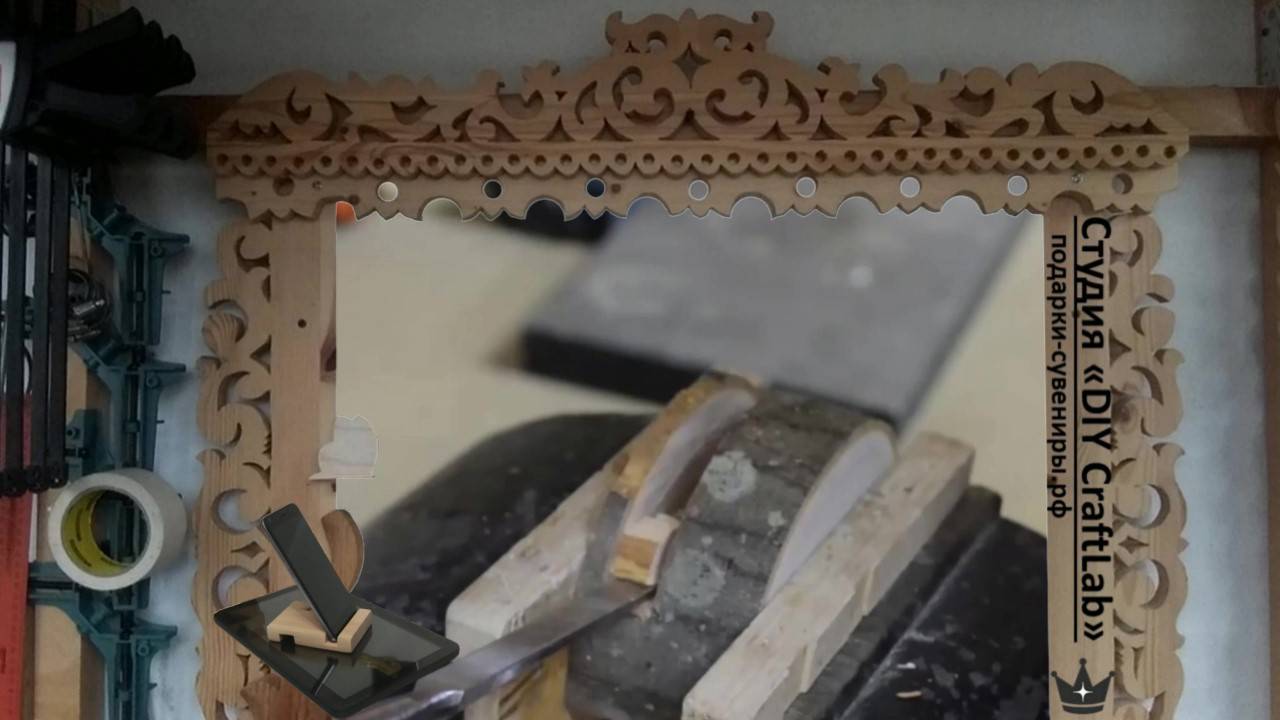 Декоративное панно из спилов в столярной мастерской / Сувенир-подарок из дерева в Хабаровске