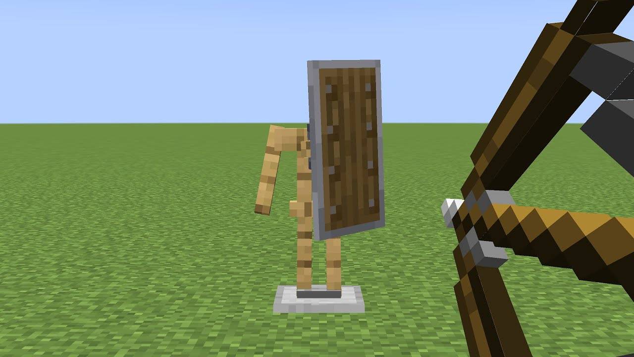 может ли подставка для доспехов защитить себя щитом