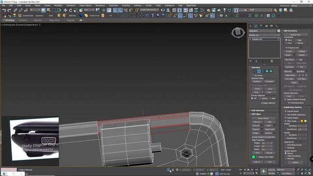 Продолжаем моделировать ноутбук в 3ds max - 2